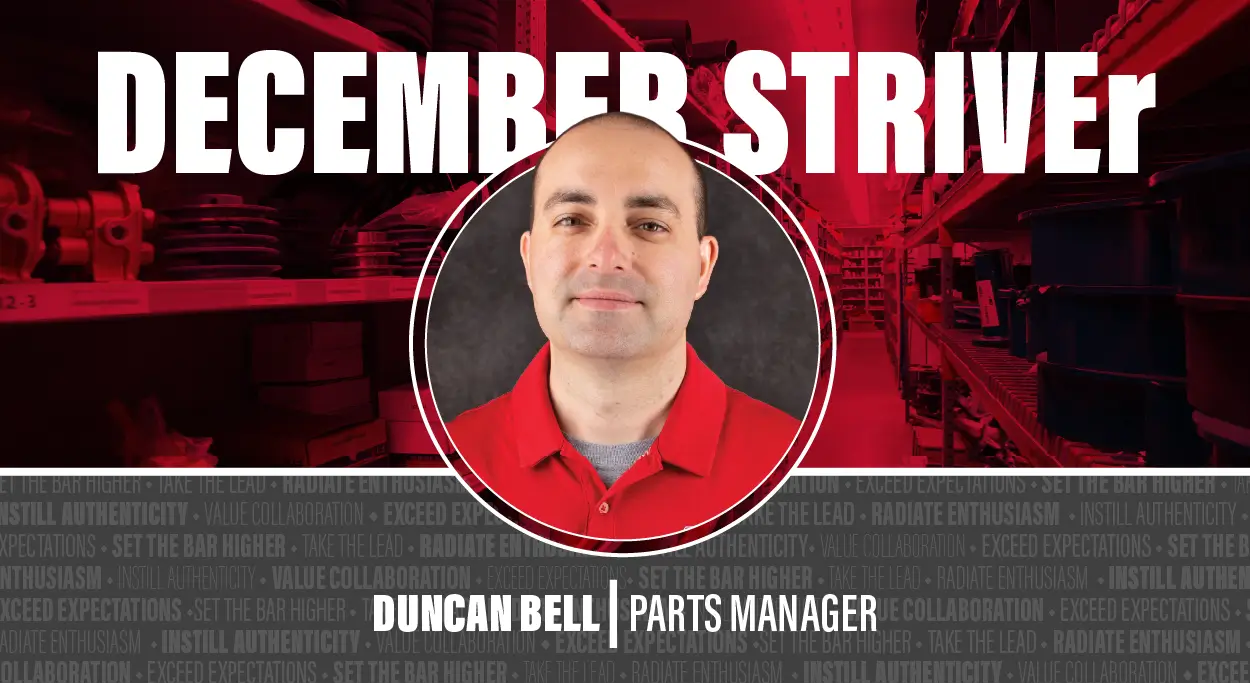 December 2024 STRIVEr: Duncan Bell | Stutsmans